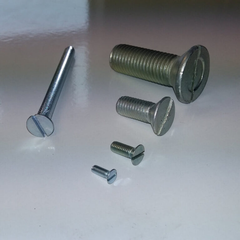 A2 Stainless Steel Slotted Countersunk Head Machine Screws (Raised)